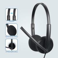 China Scorpion #1093 Wired 3.5mm/USB/type-c + USB Stereo Business Headset ENC Noise Cancellation Headset for sale
