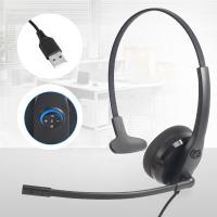 China Call Center Accessories ENC Wired Headphones 2026 Dual-Mic Noise Cancelling Game Mode Headset English Voice Input for sale
