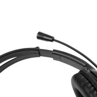 China Hot Sale in Ear Noise Canceling Microphone Wired Call Center Headset for sale