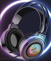 China Scorpion T100 Virtual 7.1 Surround Sound Gaming Headset USB Wired Over Ear Game Headphones With Noise Cancelling Mic RGB Light for sale