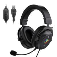 China G4000 OEM Custom Gaming Headset USB 7.1 Surround Sound Soft Memory Foam Earcups Wired Esports Headset for Computer Gamers for sale