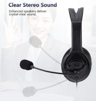 China School Headphone Wired USB Headset Professional Call Center Noise Canceling Headphone for sale
