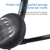 China 2025  Latest Shenzhen Call Center Headset Factory Dual-Mic ENC Headphones  Wired Connection  ANC Newly Developed for sale
