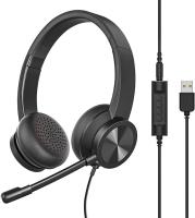 China Wired USB Headset High-End USB Wired Business Headset with Mic Noise Reduction Telephone Headset for Computer for Call Centers for sale