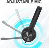 China Wired USB Headset High-End USB Wired Business Headset with Mic Noise Reduction Telephone Headset for Computer for Call Centers for sale