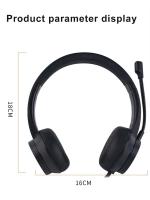 China Wired Headset Factory Wholesale Headphone Support OEM Logo USB 3.5MM Type-C Plug Headset for sale