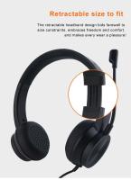 China Wired Headset Factory Wholesale Headphone Support OEM Logo USB 3.5MM Type-C Plug Headset for sale