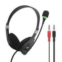 China Cost Effective 3.5MM Plug Headphones with Microphone Support OEM Wholesale Waterproof for Call Center for sale