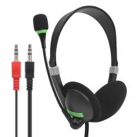 China Cost Effective 3.5MM Plug Headphones with Microphone Support OEM Wholesale Waterproof for Call Center for sale