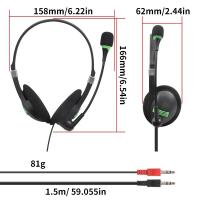 China Cost Effective 3.5MM Plug Headphones with Microphone Support OEM Wholesale Waterproof for Call Center for sale