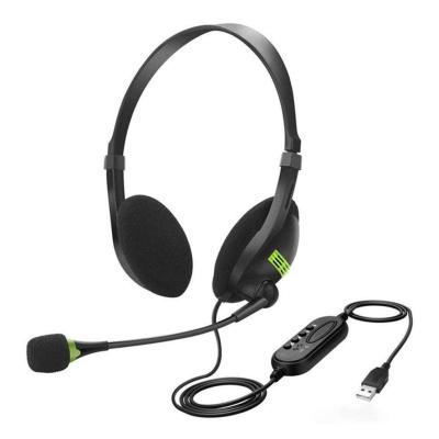 China Wholesale Cheap Price USB Plug Headphones with Microphone Support OEM Airline Headset for sale