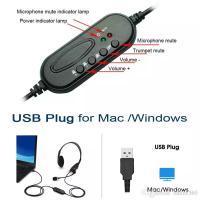 China Wholesale Cheap Price USB Plug Headphones with Microphone Support OEM Airline Headset for sale