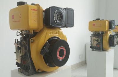 China Air Cooled Single Cylinder Diesel Marine Engine | 8-15 HP Power | 296-406 cc Displacement for sale