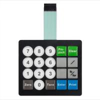 China Customized graphics overlay Membrane switch keyboard for sale