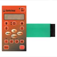 China Customized graphics overlay Membrane switch keyboard for sale