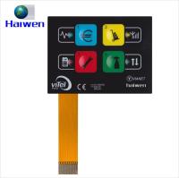 China Flexible waterproof membrane switch with poly dome for sale