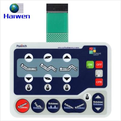 China Customized Top Quality Waterproof Embedded LED Membrane Switch for sale