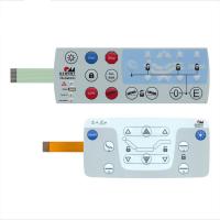 China Custom membrane switch control front keyboard graphic overlay for sale