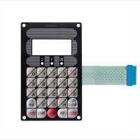 China PET/ PC membrane keyboard with led light for sale