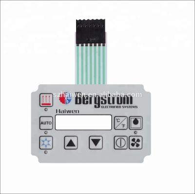 China Custom embossed buttons membrane switch keypad with polyester dome for sale