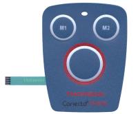 China Custom embossed buttons membrane switch keypad with polyester dome for sale