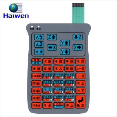 China Embossed Metal Dome Membrane Switch With LED for sale
