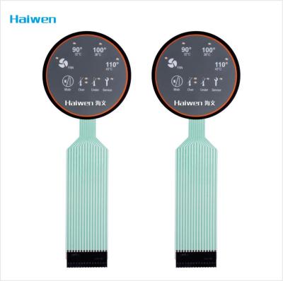 China Flexi Cable PET Circuit Membrane Switch With Matte Embossed Button for sale
