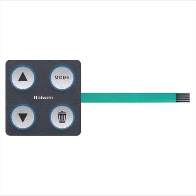 China Pantone Color Membrane Key Switch RAL Color With Tactile Metal Dome for sale
