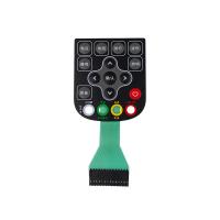 China Silver Paste Metal Dome Membrane Switch Keyboard 4x3 Membrane Keypad for sale