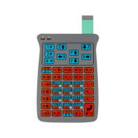 China Silver Paste Metal Dome Membrane Switch Keyboard 4x3 Membrane Keypad for sale