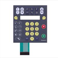 China Emboss Buttons Waterproof Flexible Membrane Switches with LED for sale