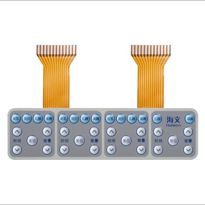 China Flexible FPC Capacitive Membrane Switch Graphic Overlay Embedded LED for sale