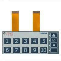 China Flexible FPC Capacitive Membrane Switch Graphic Overlay Embedded LED for sale