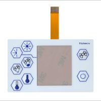China 3m Adhesive Membrane Dome Switch Push Button Flexible Membrane Keypad for sale
