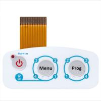 China 3m Adhesive Membrane Dome Switch Push Button Flexible Membrane Keypad for sale