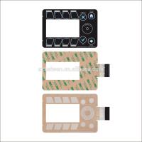 China SGS PET Membrane Switch Silk Screen Printing Rubber Membrane Keypad for sale