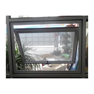 China KDSBuilding Small Aluminium Awning Windows With Smart Glass Hurricane Protection Function In Bathroom for sale