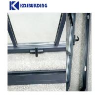 China KDSBuilding Small Aluminium Awning Windows With Smart Glass Hurricane Protection Function In Bathroom for sale