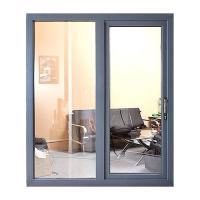 China KDSBuilding Sliding Window Exterior Glazed Double Pane Energy Saving Slide Cheap Aluminum Windows for sale