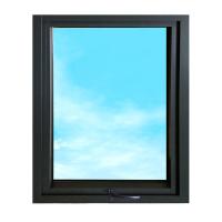 China KDSBuilding Black Anti Noise Aluminum Hurricane Impact Windows Picture Awning Roof  Window for sale