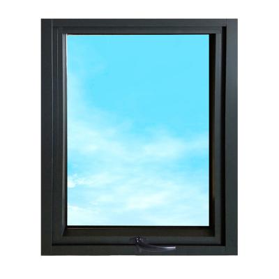China KDSBuilding Black Anti Noise Aluminum Hurricane Impact Windows Picture Awning Roof  Window for sale