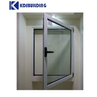 China KDSBuilding Section Thermal Broken Double Glass Aluminum Casement Window With Mosquito Mesh for sale