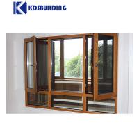 China Anti Dust Hydrophobic American Nfrc Window Net Double Leaf Aluminum Alloy Casement Door for sale
