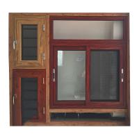 China KDSBuilding Simple Design Aluminum Double Glazed Frame  low Cost Glass Aluminum Sliding Window for sale
