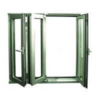 China KDSBuilding Australia Standard Tempered Double Glaze Aluminium Folding Window Profile And Frame for sale