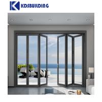China KDSBuilding Australia Standard Tempered Double Glaze Aluminium Folding Window Profile And Frame for sale