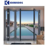 China KDSBuilding AS2047 Soundproof Heat Insulated Bi-folding Fold Up Huge Aluminum Glass Windows for sale