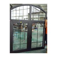 China Veranda Custom Made 3 Or 4 Ft Patio Resistance Grill Design Windows And Aluminum Casement Door for sale