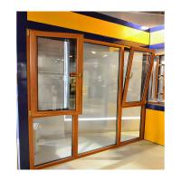 China High Quality KDSBuilding Champagne Color Frame Aluminum  Tilt And Turn Window With Blinds Hardware For Sale for sale