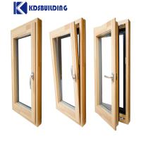 China High Quality KDSBuilding Champagne Color Frame Aluminum  Tilt And Turn Window With Blinds Hardware For Sale for sale